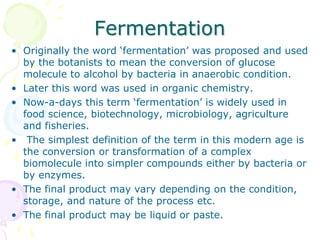 Definition Of Fermentation
