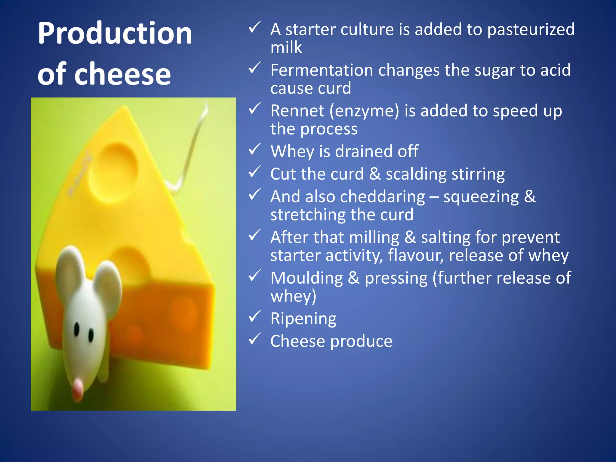 Fermented food products cheese,yoghurt,kefir | PPTX