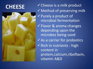 Fermented food products cheese,yoghurt,kefir | PPTX