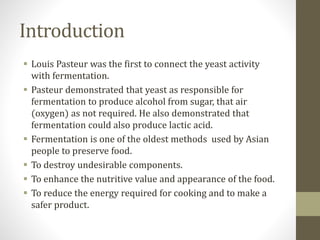 Fermented food products | PPTX