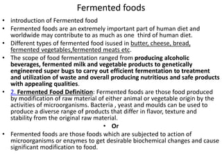 Fermented foods | PPTX