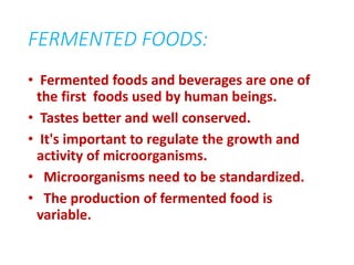 Fermented foods and beverages, food ingredients and food additives | PPT