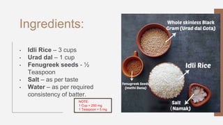 Fermented Indian Food - IDLI.pptx