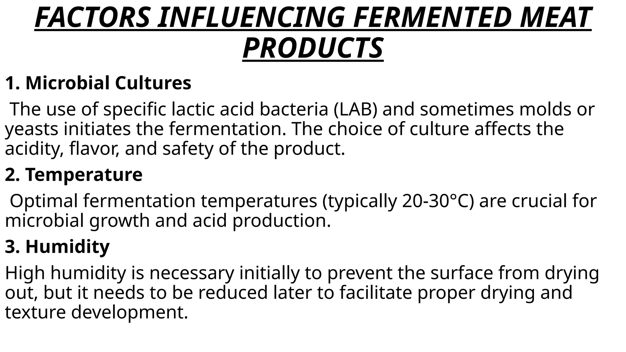 Fermented meat and meat products - Food Biotechnology | PPTX