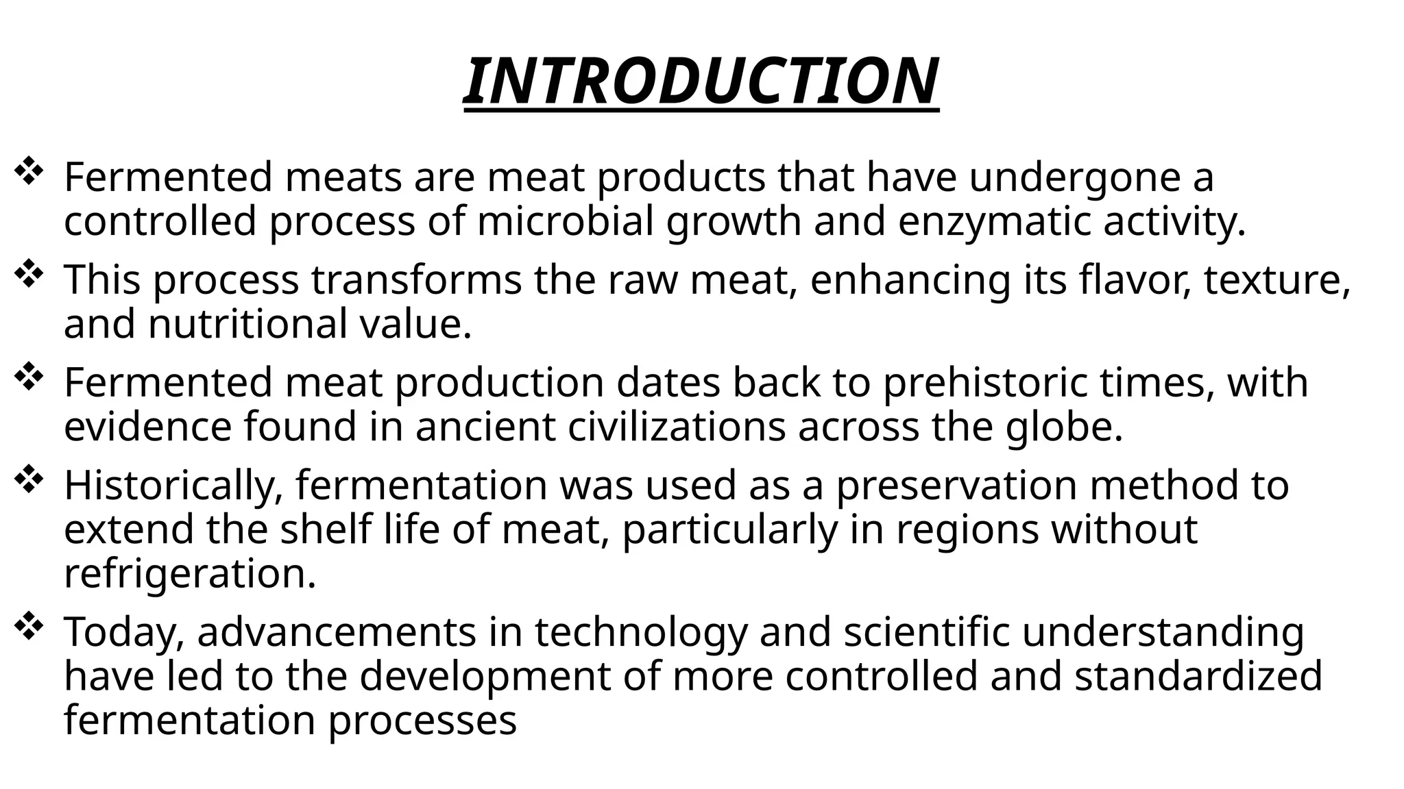 Fermented meat and meat products - Food Biotechnology | PPTX