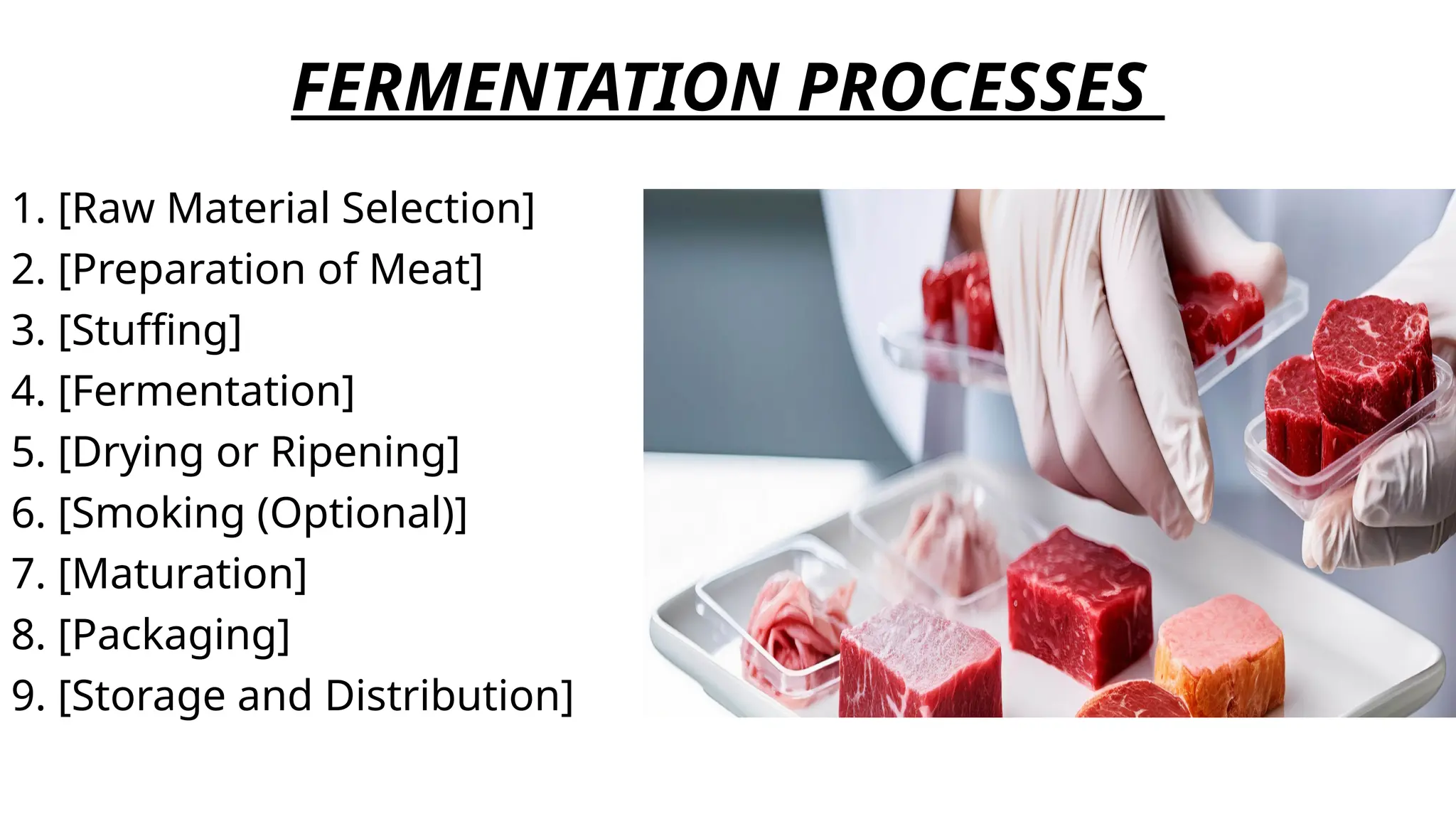 Fermented meat and meat products - Food Biotechnology | PPTX