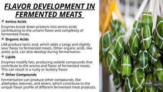 Fermented meat and meat products - Food Biotechnology | PPTX