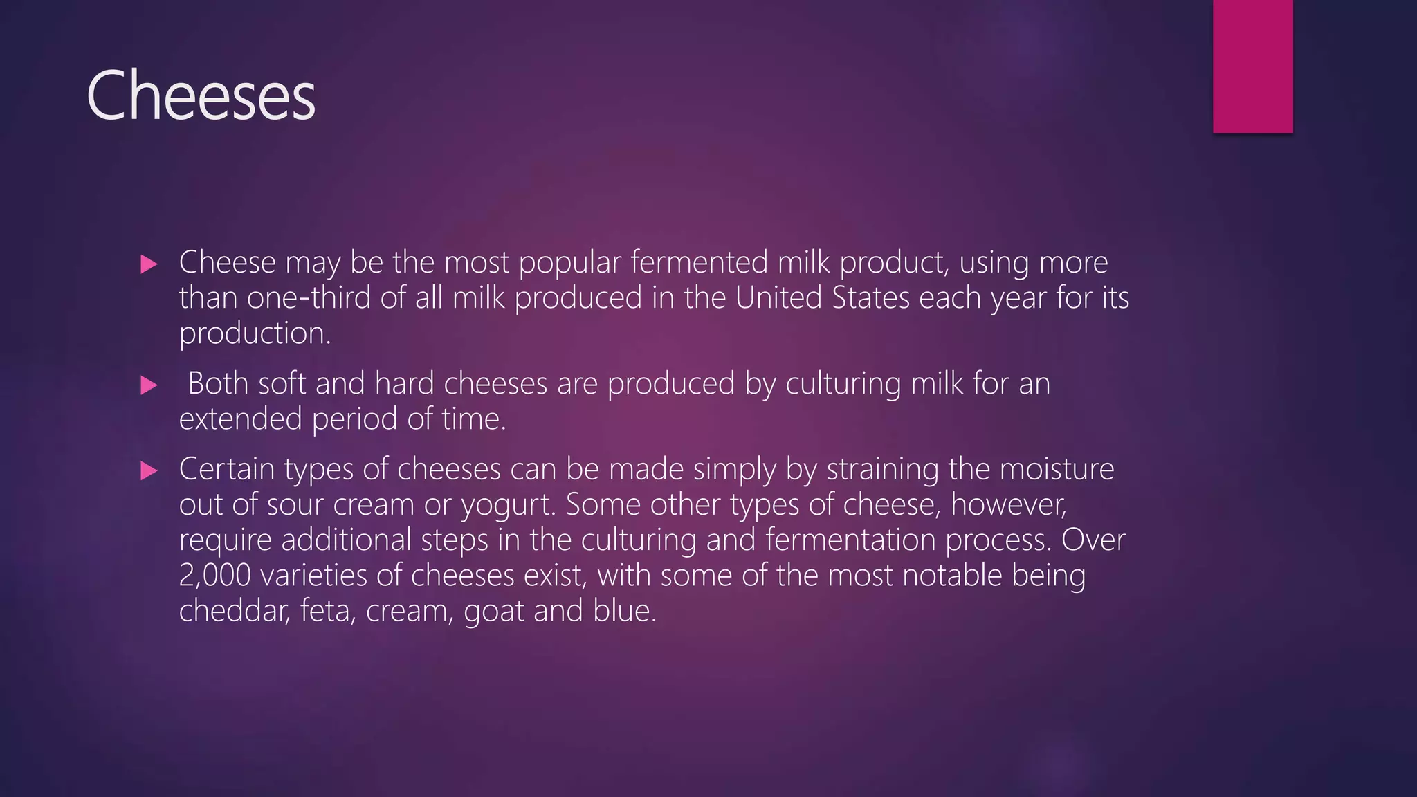 Fermented milk products | PPTX