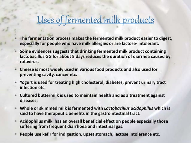 Fermented milk products | PPTX