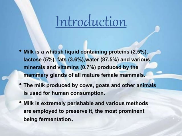 Fermented milk products | PPTX