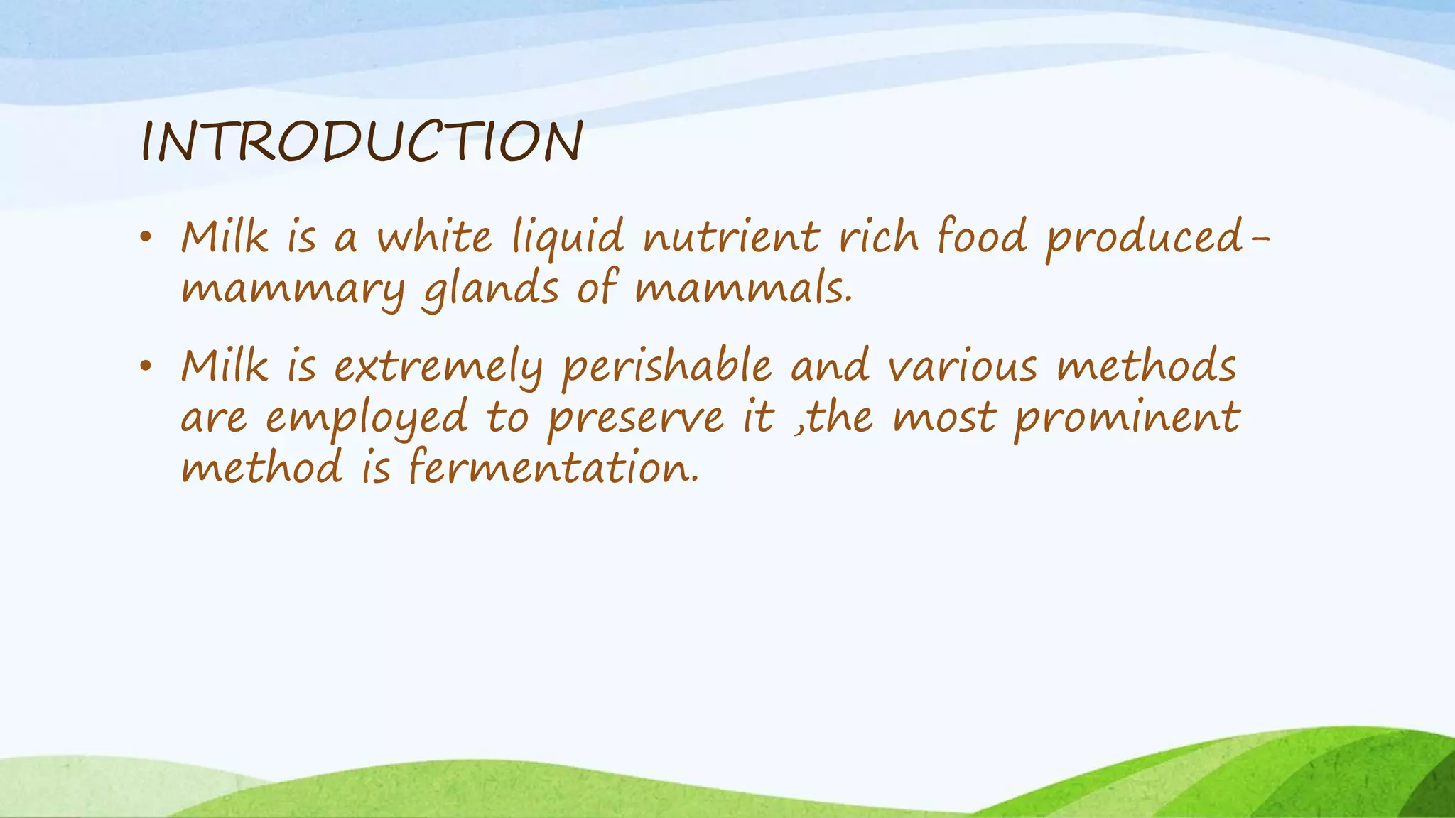 Fermented Milk products. | PPT
