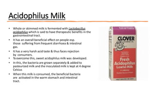 Fermented Milk Products | PPTX