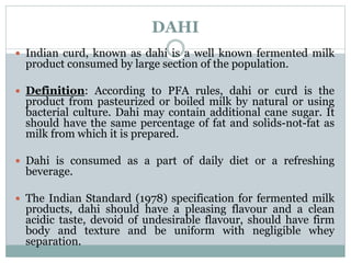 Fermented Milk Products - different products | PPT