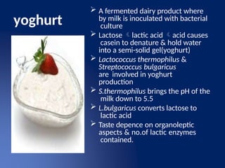 Fermented products Cheese, Yoghurt and Kefir.pptx
