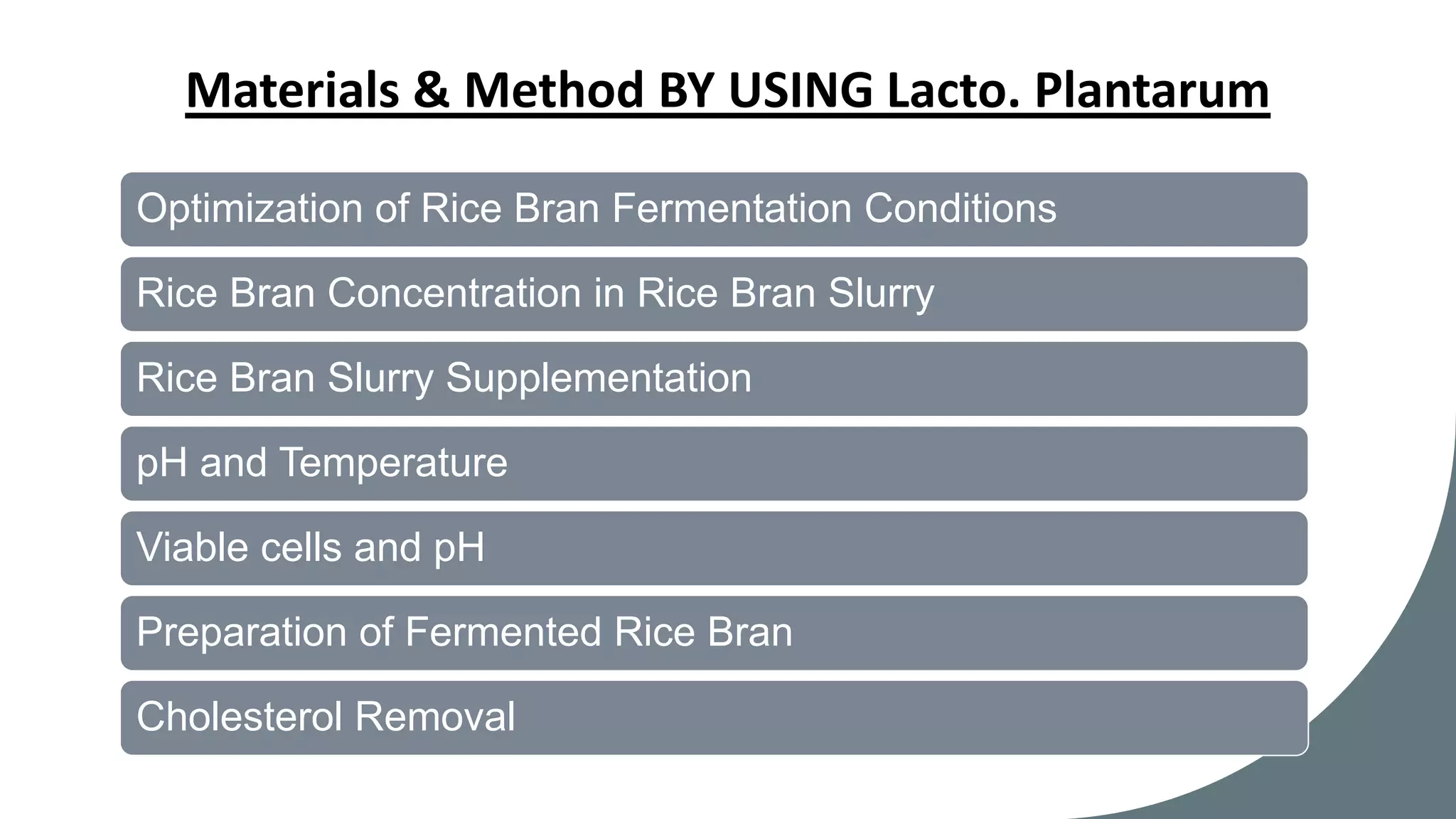 Fermented Products from Rice bran.pptx | Free Download