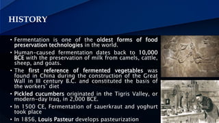 Fermented vegetables | PPTX