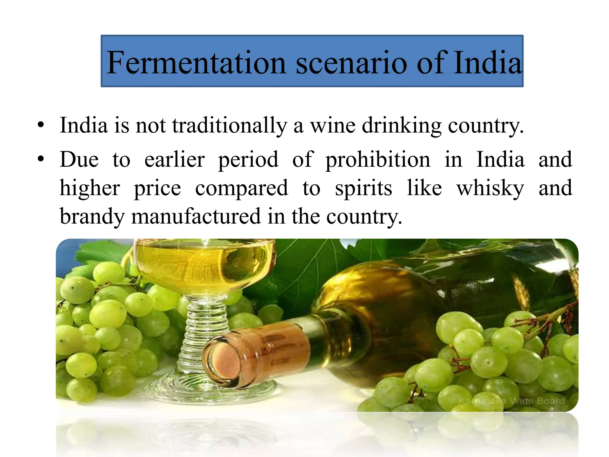 Fermentation status of India | PPTX | Alcoholic Beverages | Food & Drink