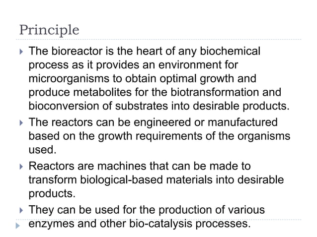 FERMENTORS AND BIO REACTORS BIO ENERGY TECHNOLOGY | PPTX | Chemistry ...