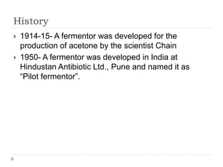 FERMENTORS AND BIO REACTORS BIO ENERGY TECHNOLOGY | PPTX