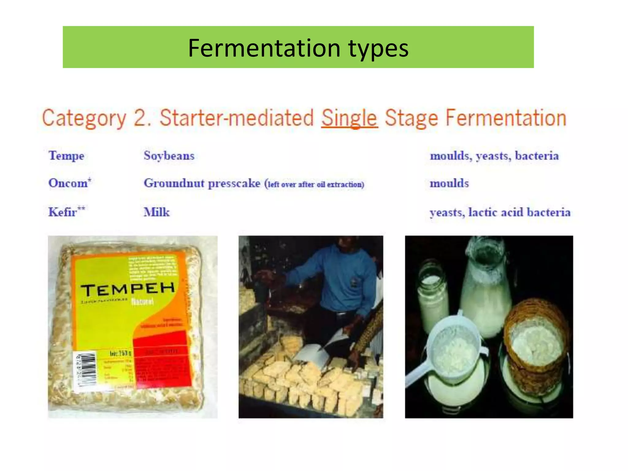 Fermentation types for Food Products | PPTX