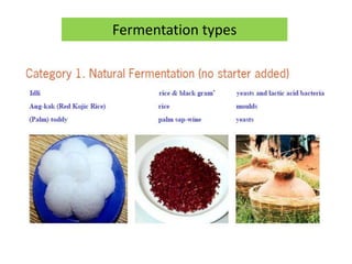 Fermentation types for Food Products | PPTX