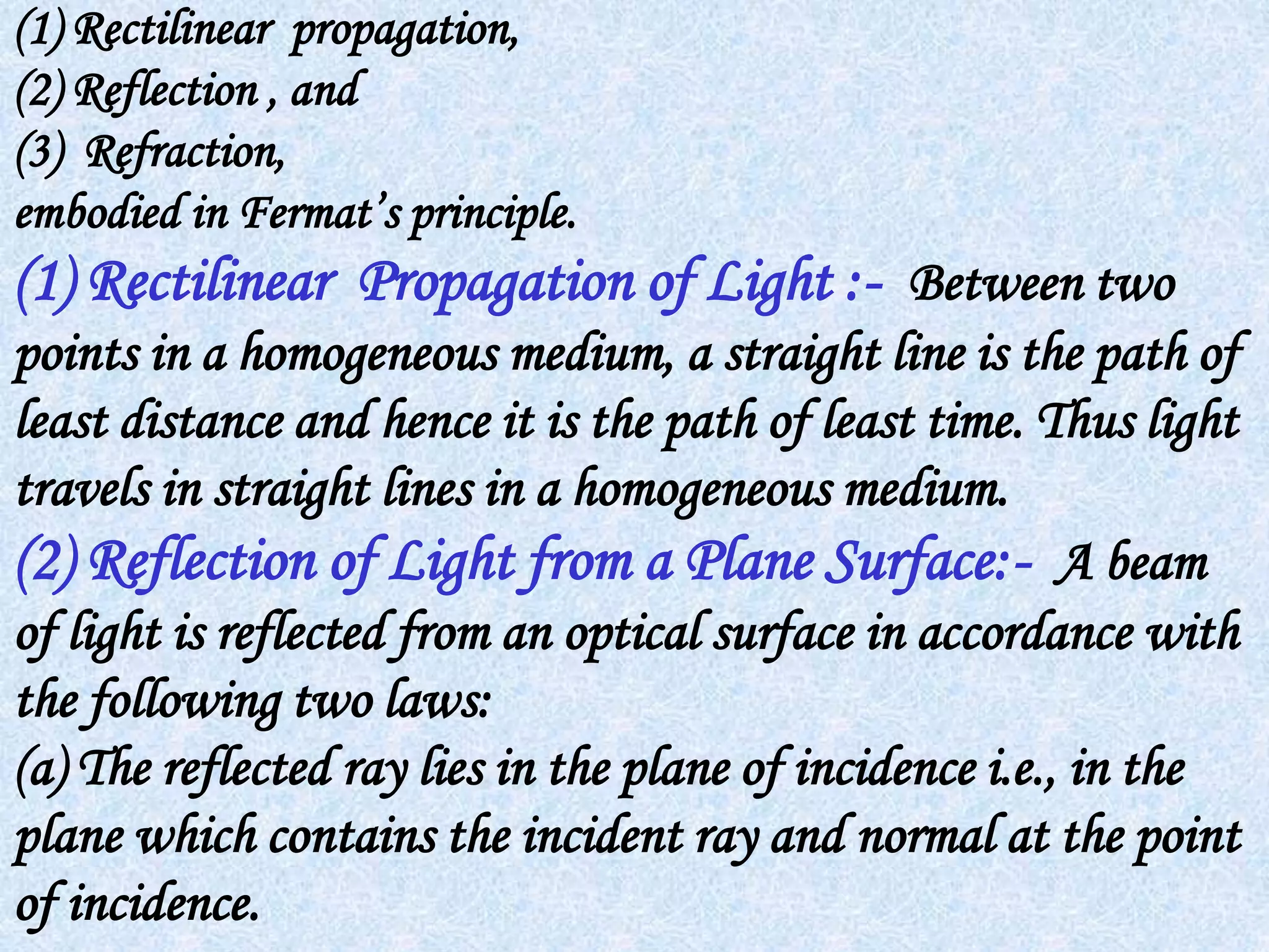Fermet's principle | PPTX