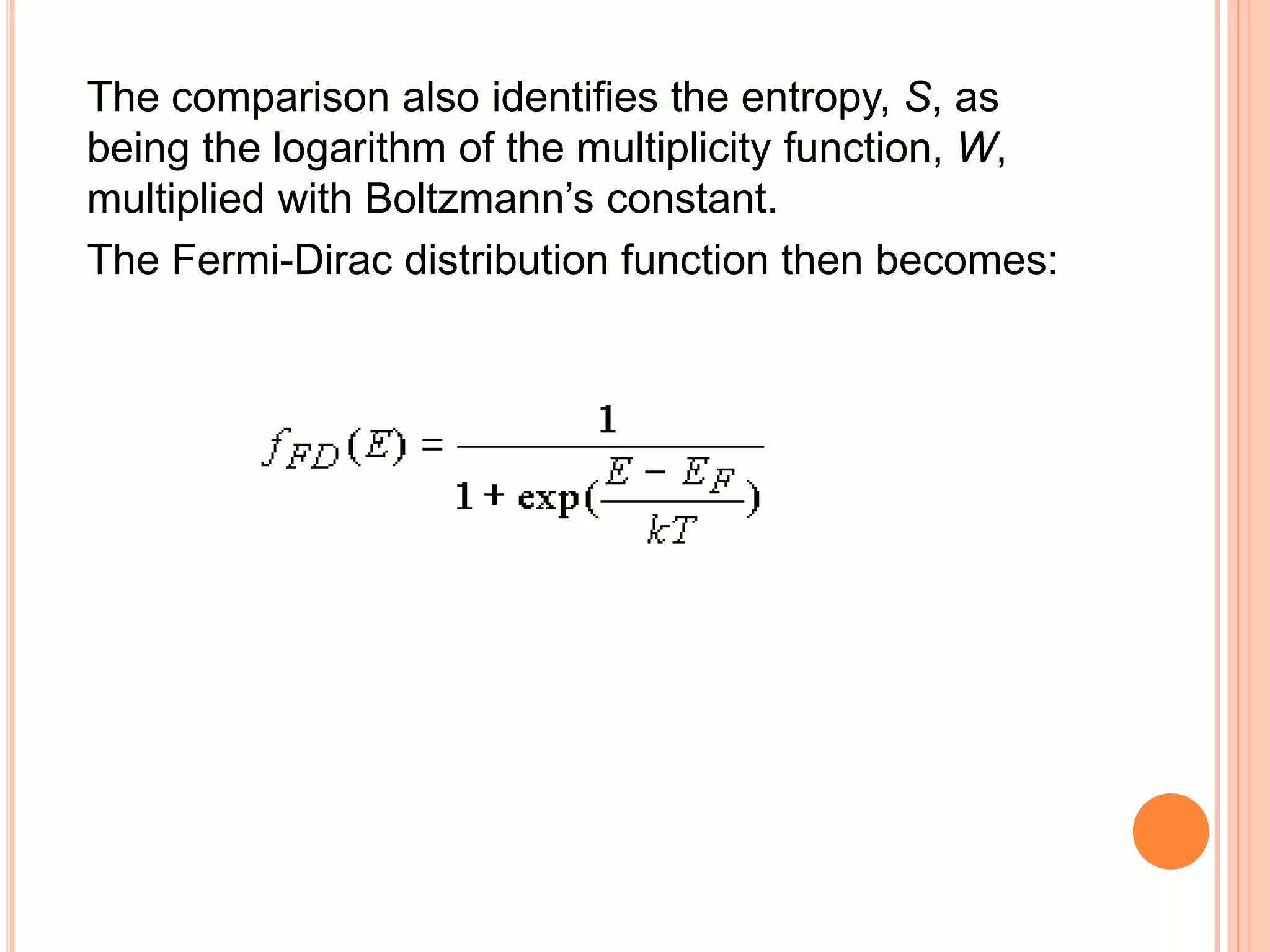 Fermi dirac basic part 1 | PPTX