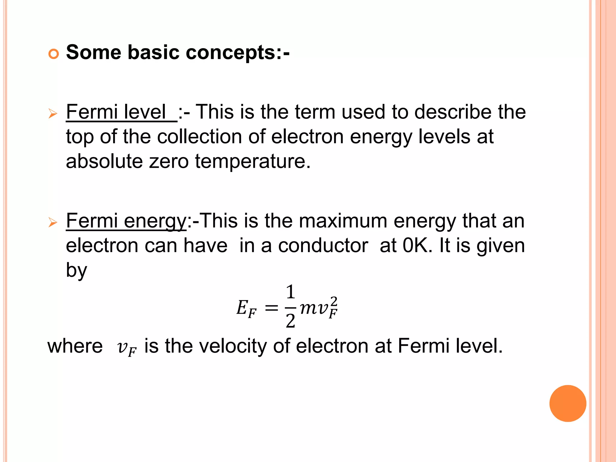 Fermi dirac basic part 1 | PPTX