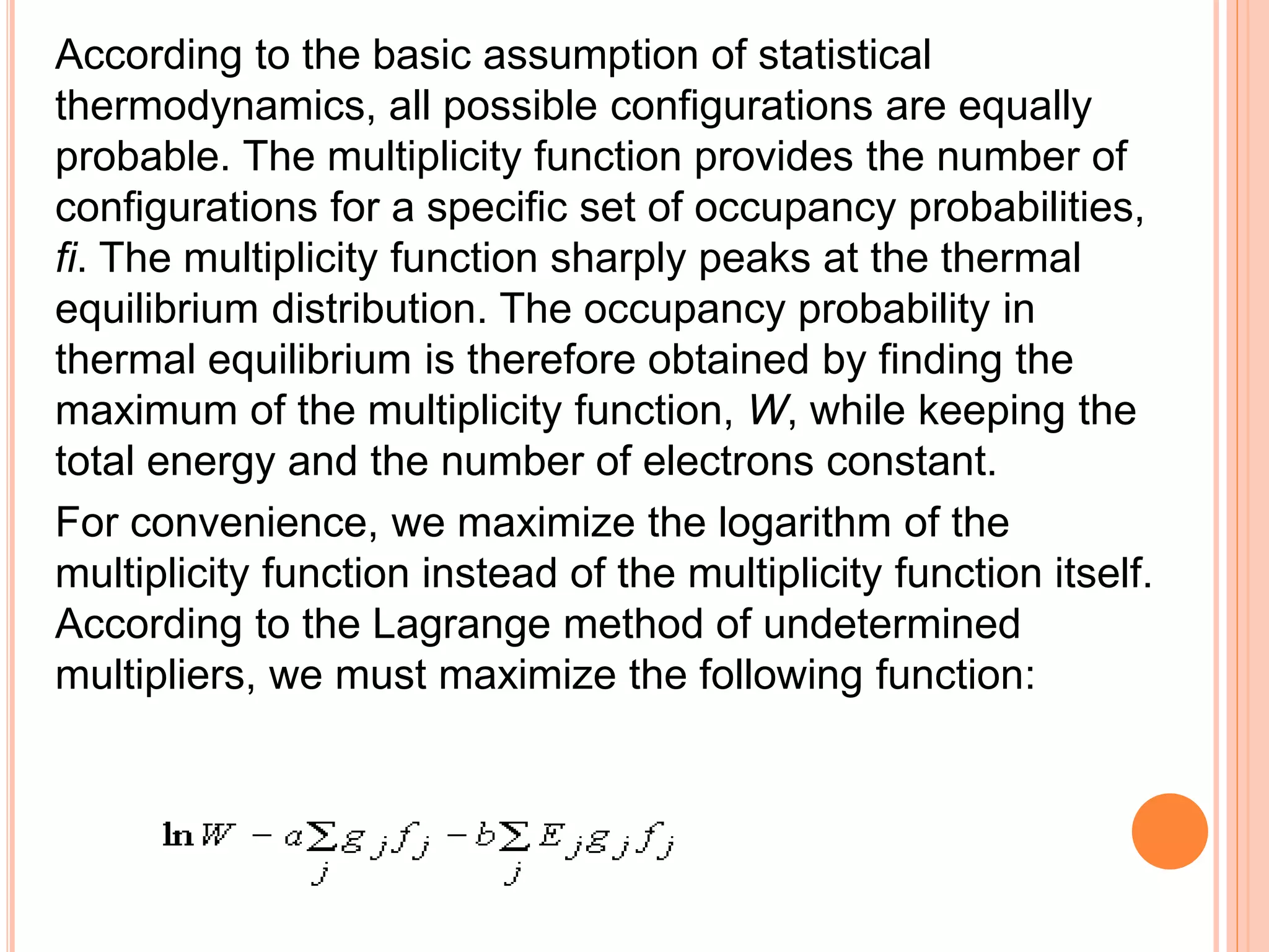 Fermi dirac basic part 1 | PPTX