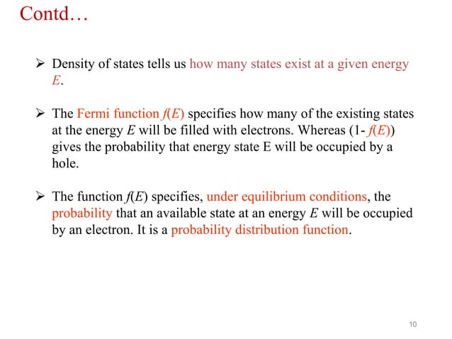 Fermi Dirac Distribution Pptx Physics Science
