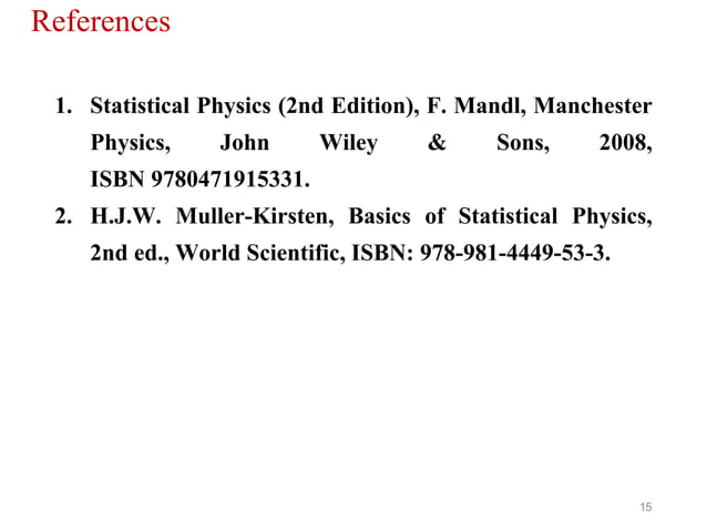 Fermi Dirac Distribution Pptx Physics Science