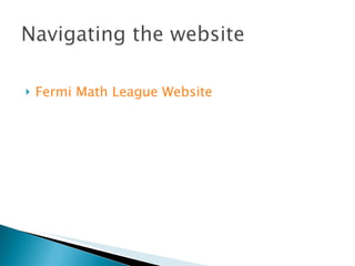 Fermi Math | PPT