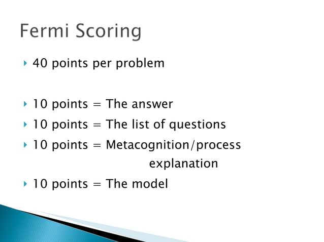 Fermi Math | PPT