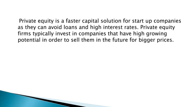 Private Equity Parties and Uses | PPT