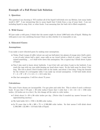 Fermi questions handouts_and_lesson_plan | PDF