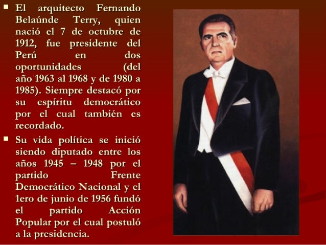Fernando Belaúnde Terry - Alchetron, the free social encyclopedia