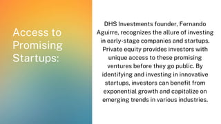 Fernando Aguirre DHS Shares Advantages of Investing in Private Equity ...