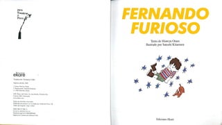 Fernando furioso - Hiawyn Oram Satoshi Kitamura | PDF