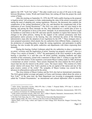 Zoning Resolutions: The Soho Artists and the Making of Urban Policy ...