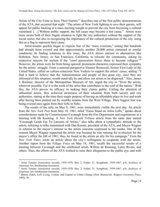 Zoning Resolutions: The Soho Artists and the Making of Urban Policy ...