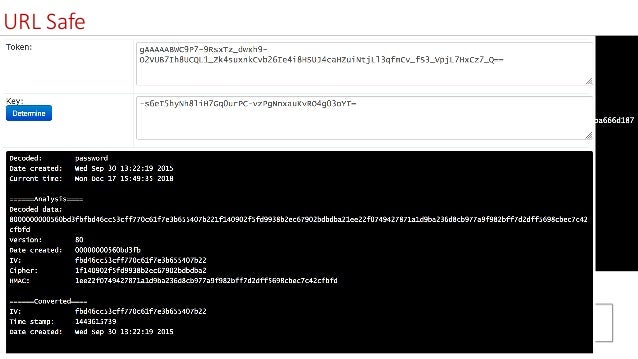 Fernet Token Encryption