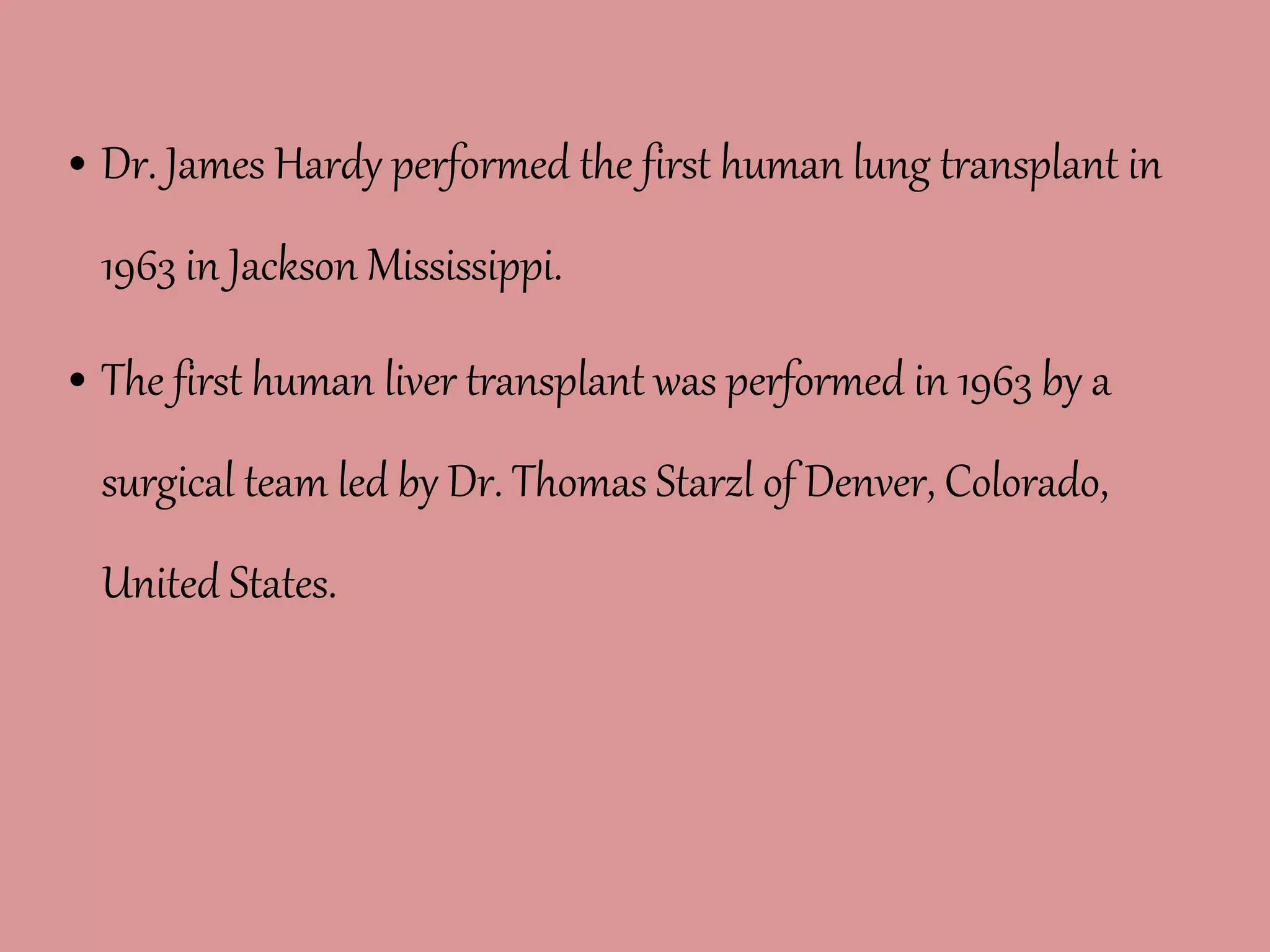 History of transplants | PPT