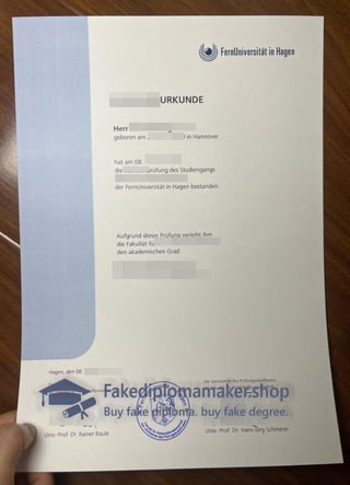 How to get FernUniversität in Hagen Urkunde? | PDF