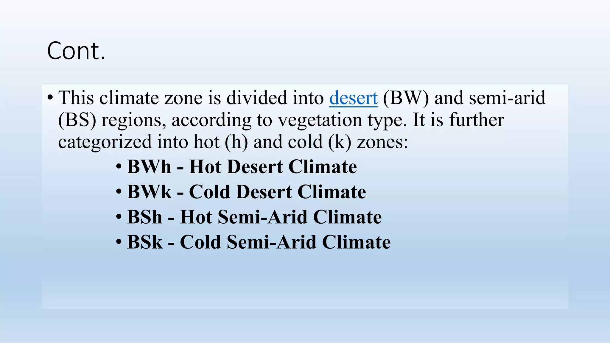 Koppen Climate Classification | PPTX