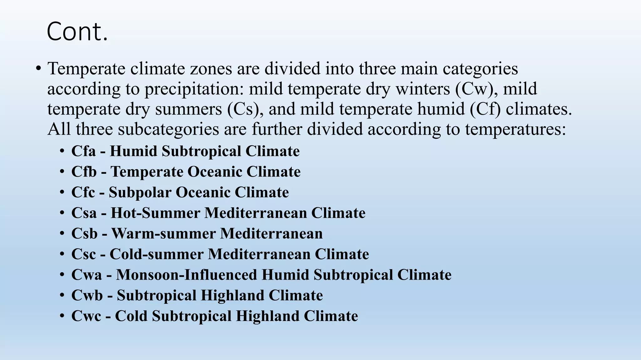 Koppen Climate Classification | PPTX