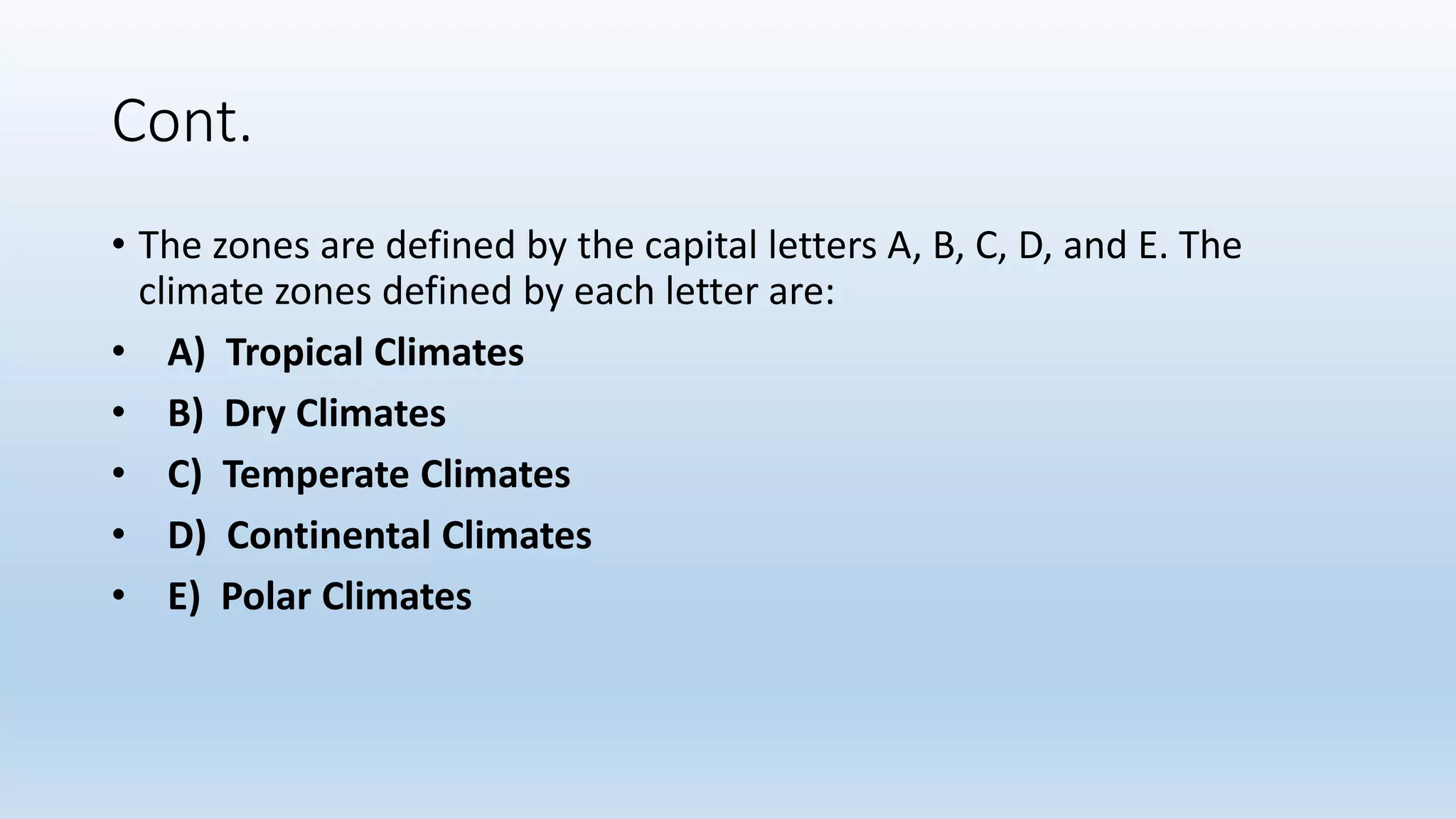 Koppen Climate Classification | PPTX
