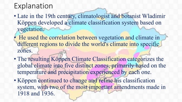 Koppen Climate Classification | PPTX