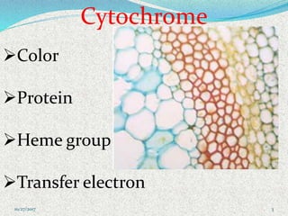 cytochrome | PPTX