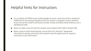 FERPA CVAD Foundations Program | PPT