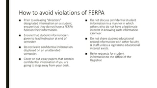 FERPA CVAD Foundations Program | PPT